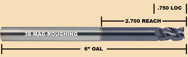 3/8" CNC CORNCOB FORM RUFFER FOR MILLING THE MAGWELL ON AR15 / AR10 ...